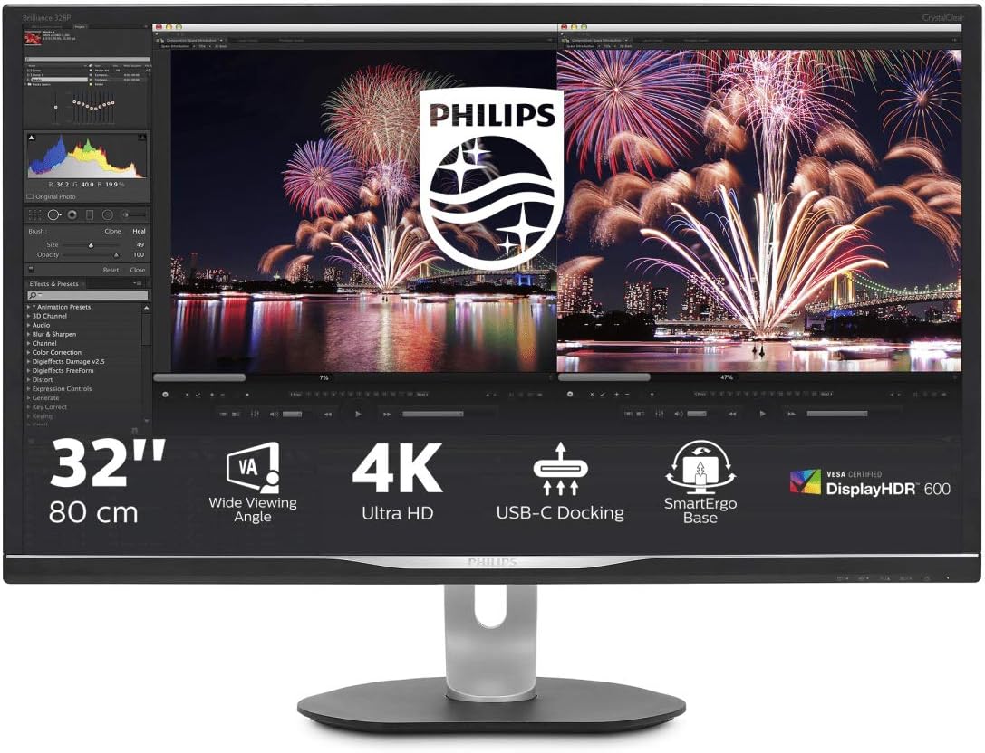 ᐉ Монитор 31.5" Philips 328P6VUBREB 4K VA 60 Гц (P101JSRO)